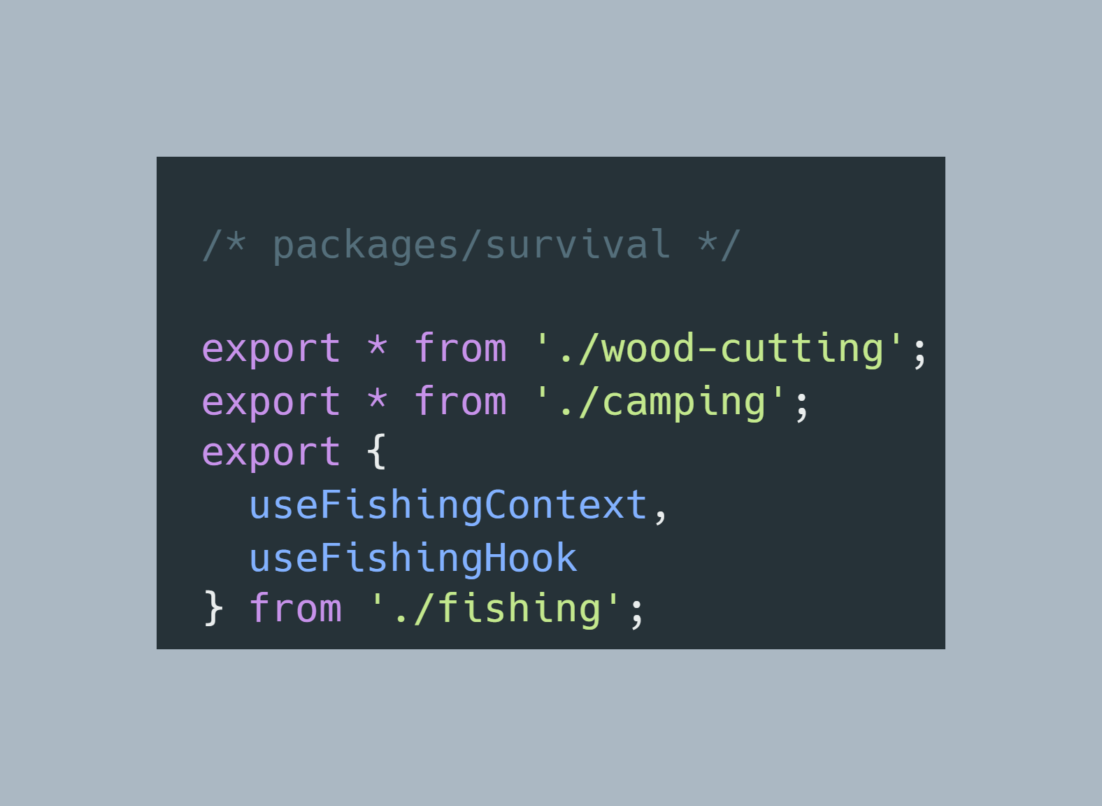 Track changes to exports in Node JS modules in monorepos Track changes to exports in Node JS modules in monorepos